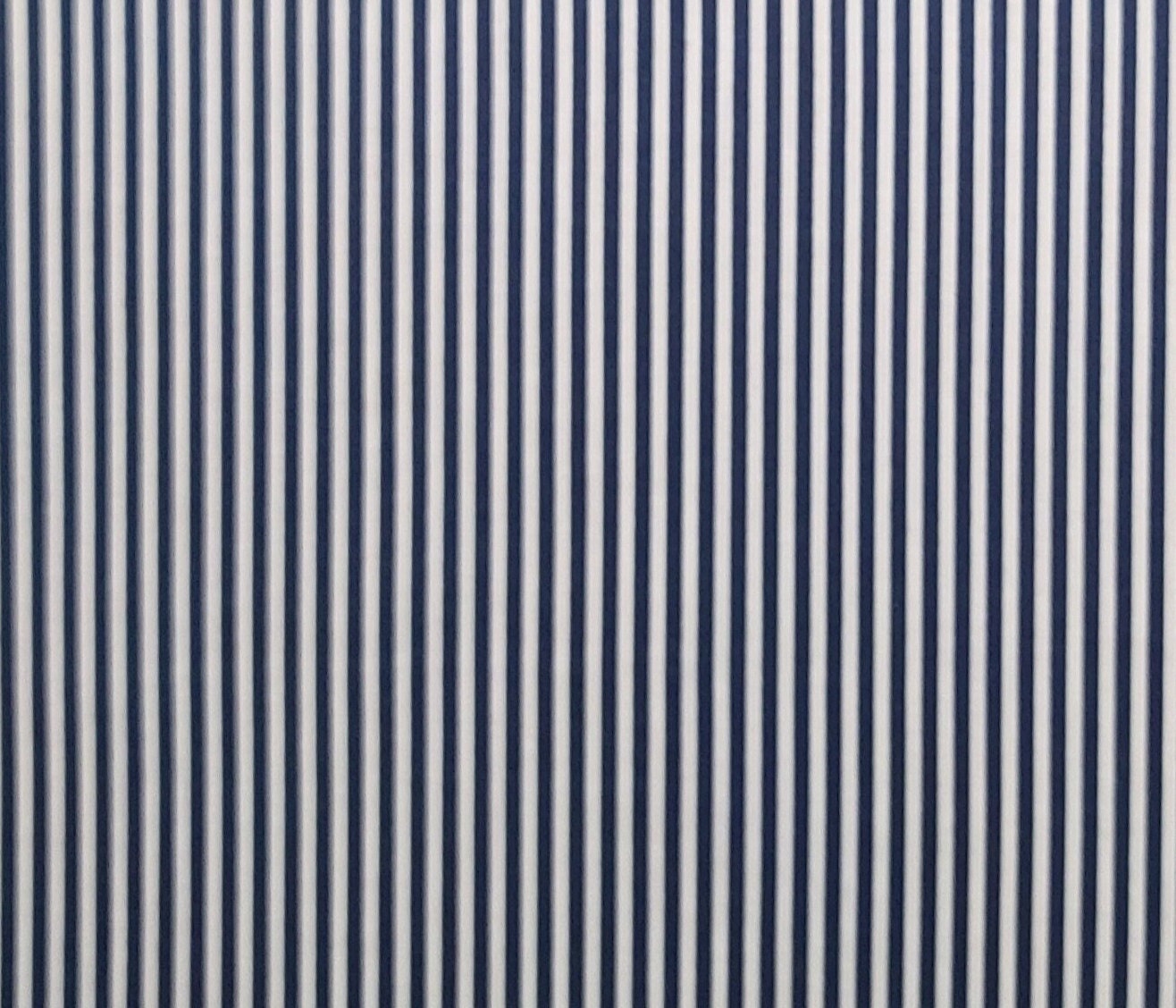 Dark Blue and White Vertical Stripe (Parallel to Selvage) Fabric - Sel ...