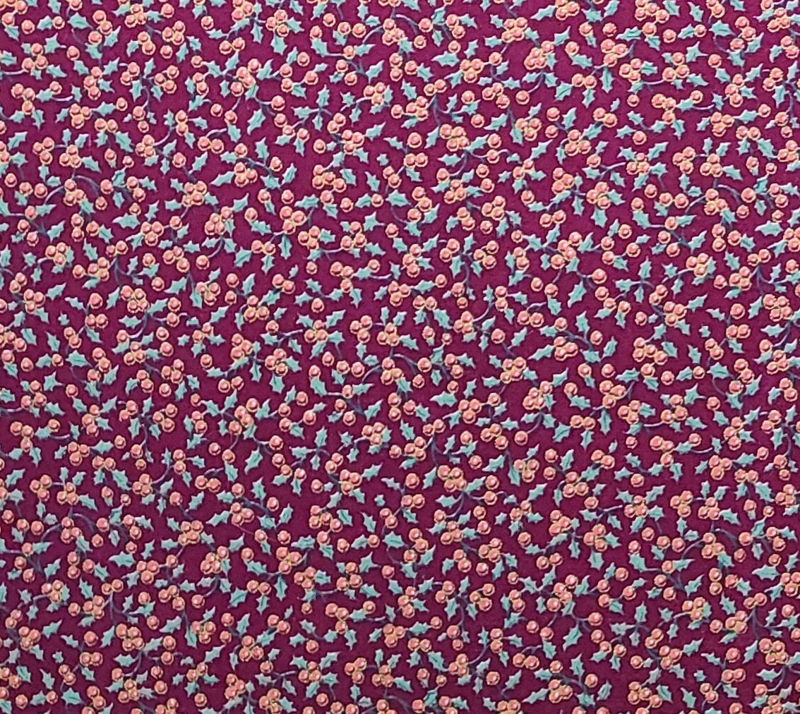 Concord Fabrics Inc Designed by the Kesslers - Burgundy Fabric / Tosse ...