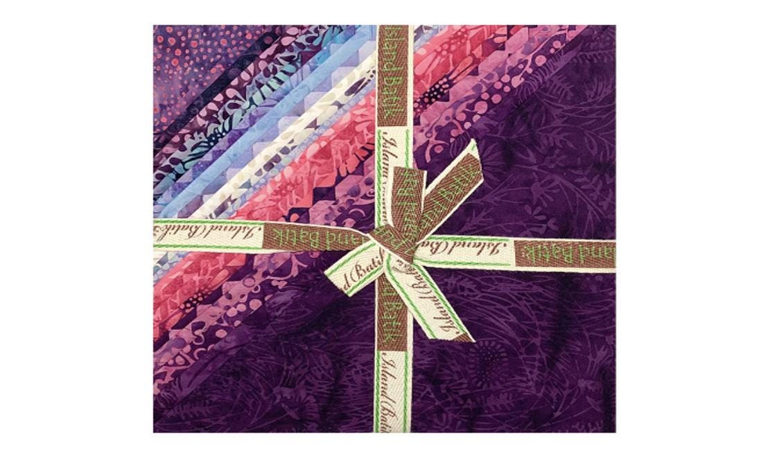 Island Batik Bloomers Fabric Set - (42) 10" Fabric Squares / (20) Fabr ...