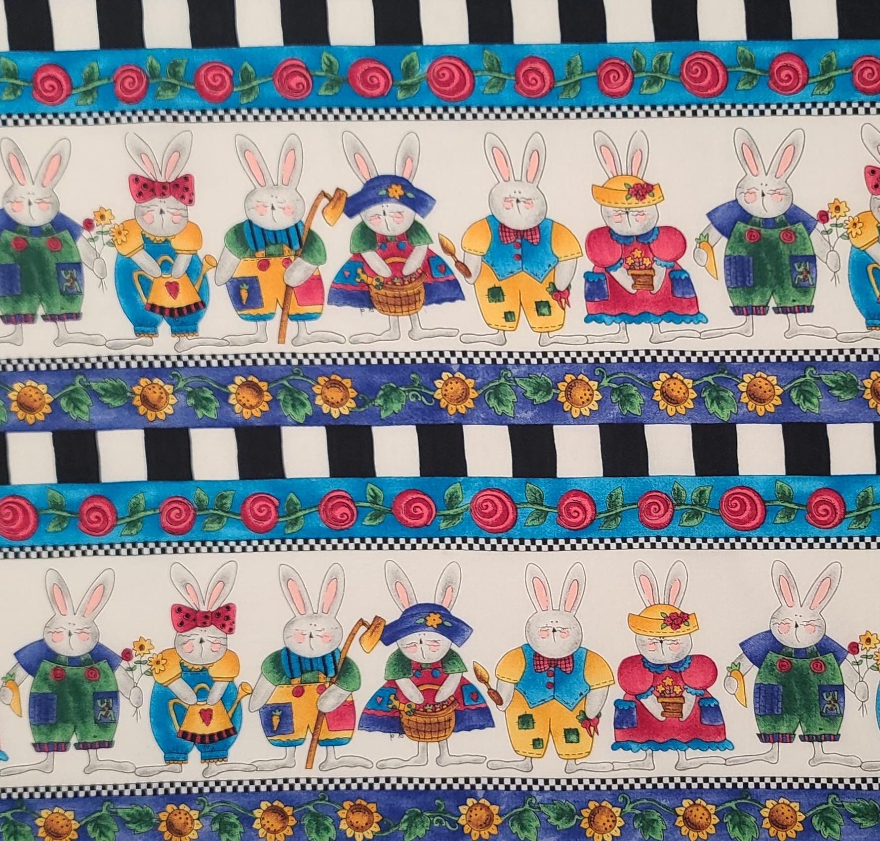 KP Kids & Co by Kari Pearson for SSI - Brightly Colored Bunny and Flow ...