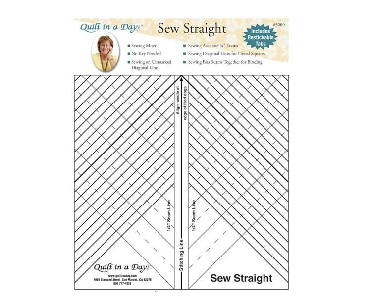 Quilt in A Day Sew Straight #3000 Seam Alignment Guide for your Sewing ...